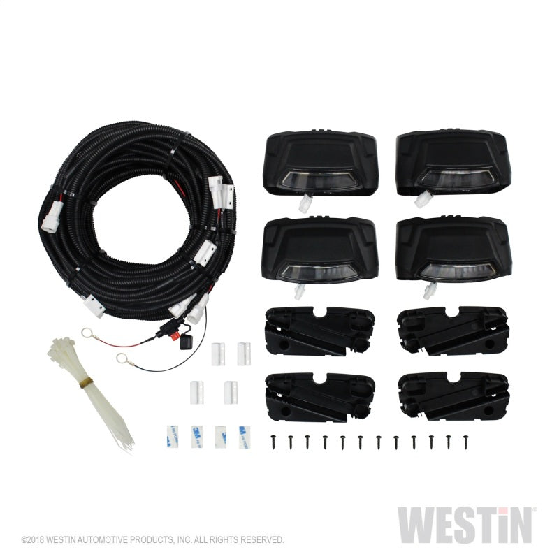 Westin R5 LED Light Kit - 4 End Caps Integrated LED Lights w/ Wiring H ...