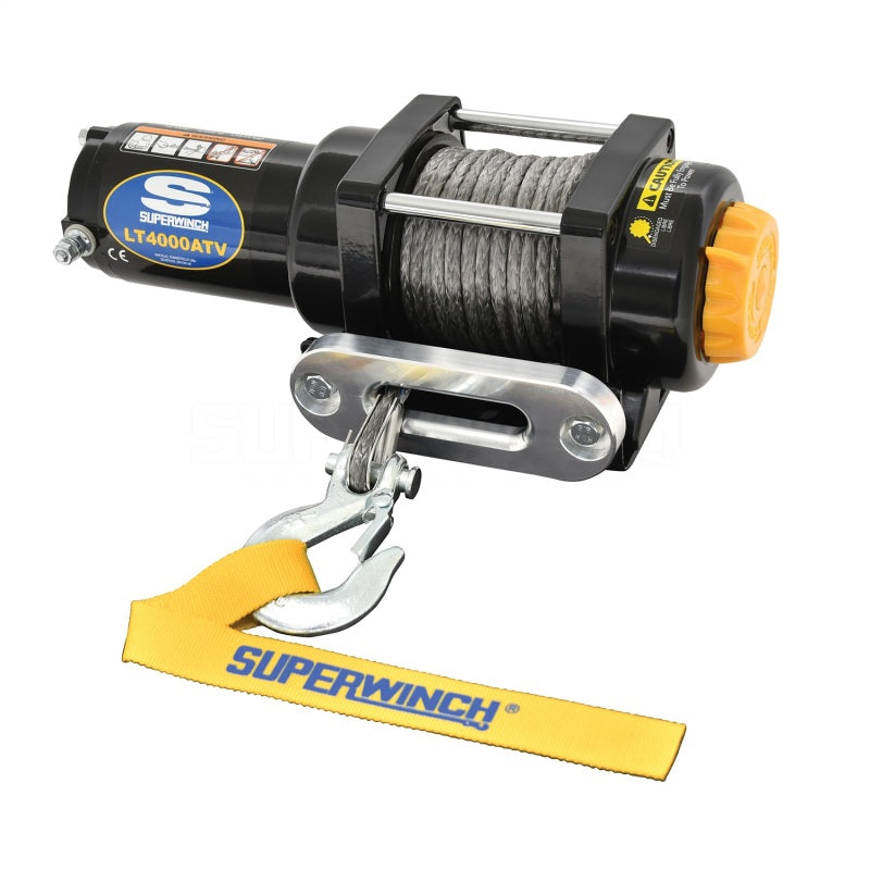 Superwinch 4000 LBS 12V DC 3/16in x 50ft Synthetic Rope LT4000 Winch ...